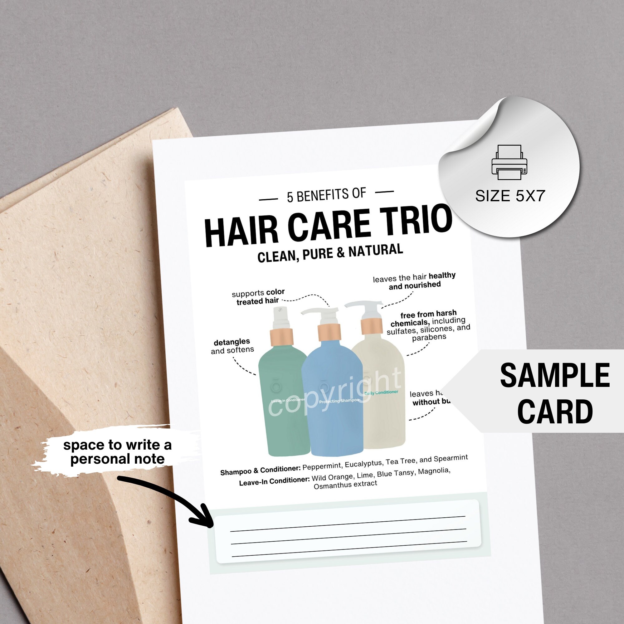 Doterra Sample Cards, Download Print, Edit in Canva, Doterra New Member ...