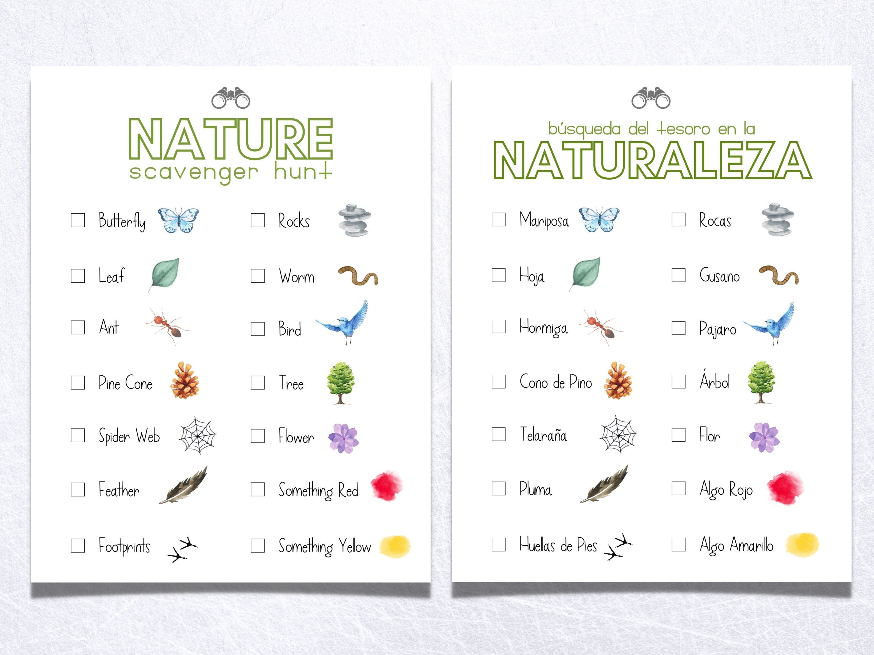 Nature Scavenger Hunt/ Kid Summer Fun Activity Get Outside Charlotte ...