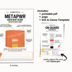 Doterra Sample Cards Download Print Edit in Canva Doterra - Etsy