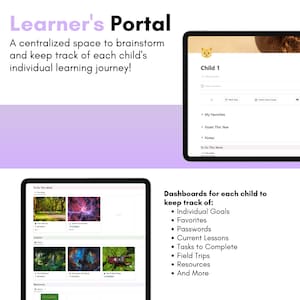 Digital Homeschool Planner NOTION TEMPLATE - Homeschool Planner for ...