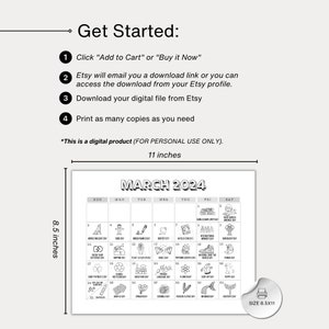 Printable March 2024 Holiday Calendar, Fun National Holidays, PDF ...