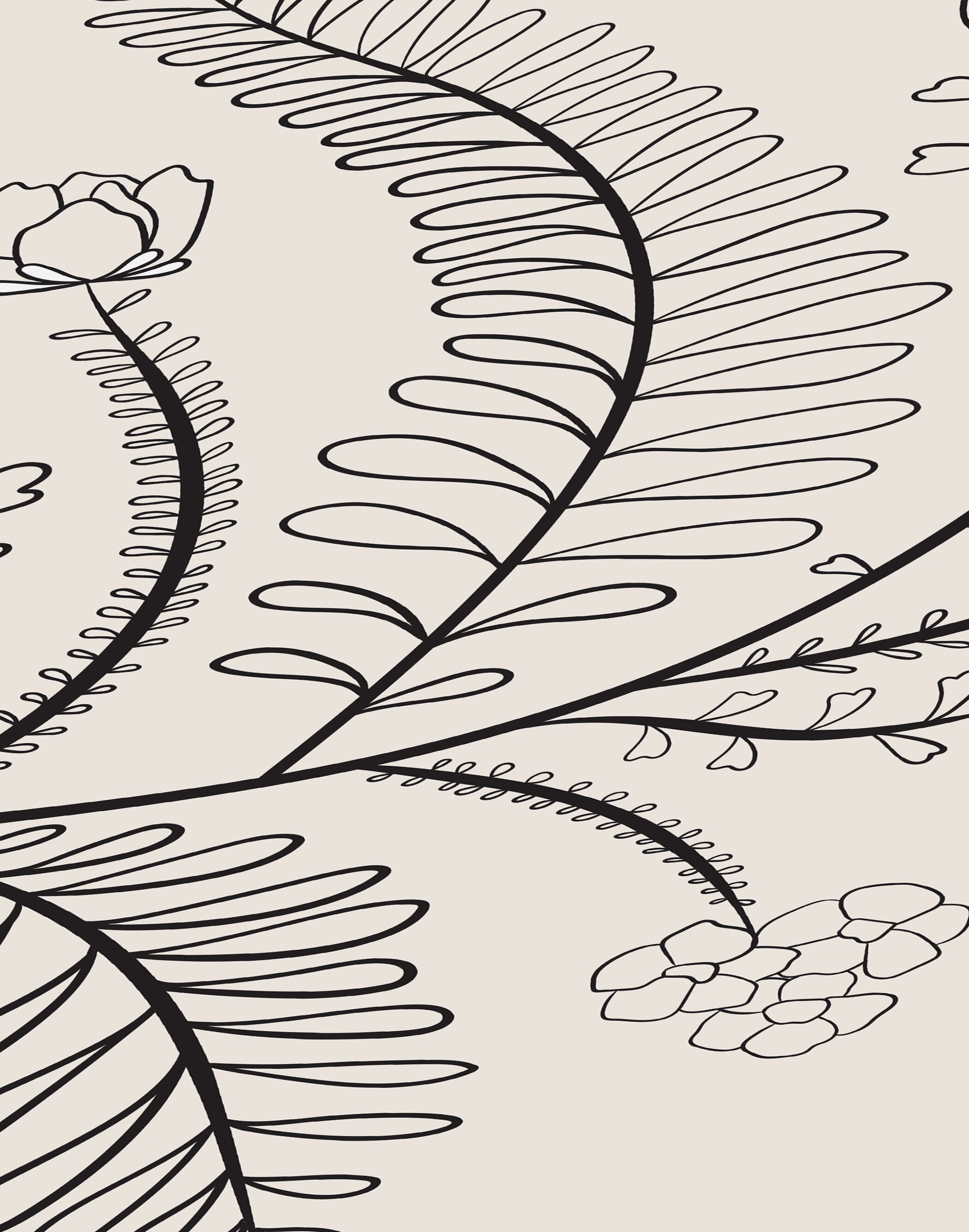 Floral Exhibition Print, Modern Abstract Floral Art, Botanical Museum ...