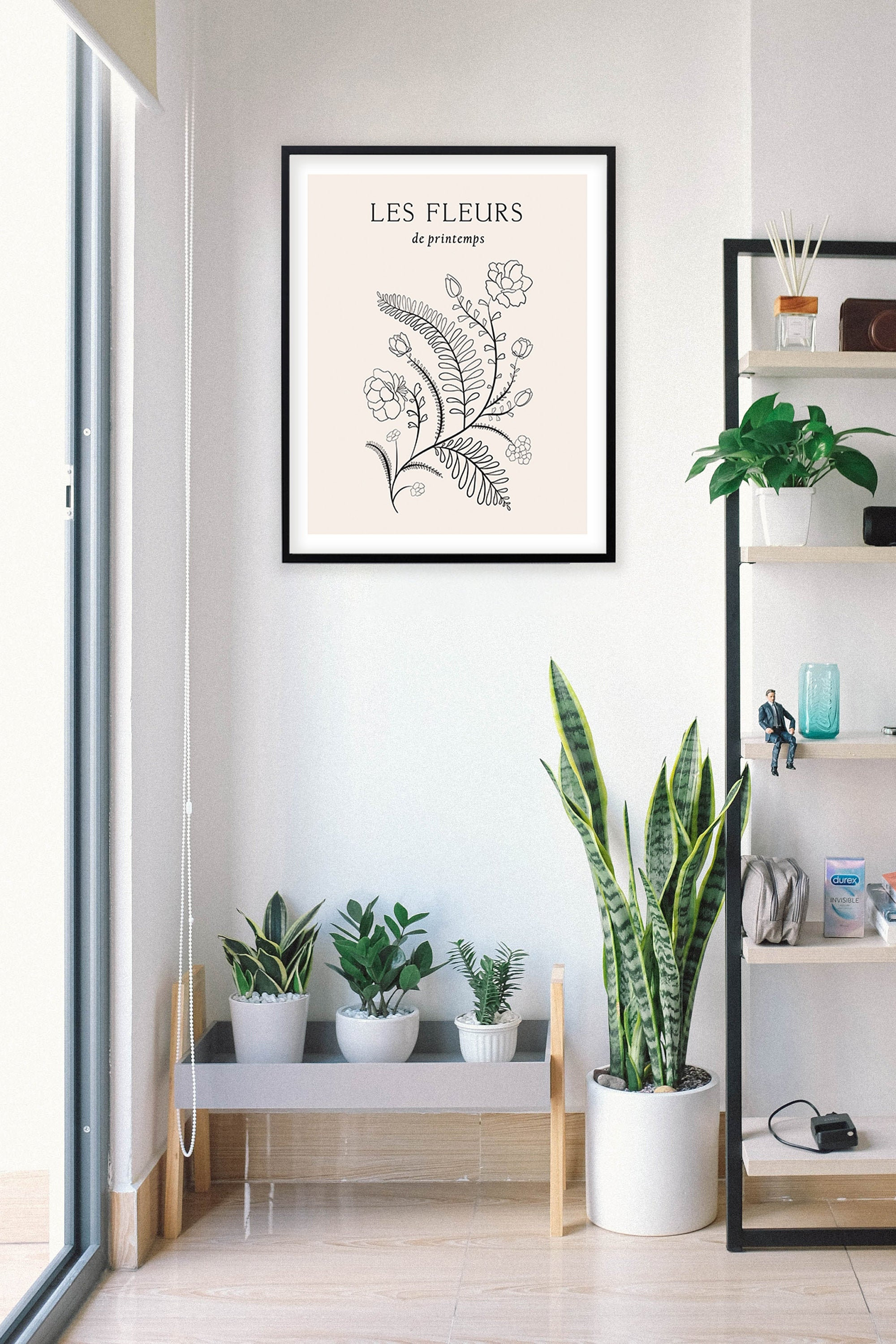 Floral Exhibition Print, Modern Abstract Floral Art, Botanical Museum ...