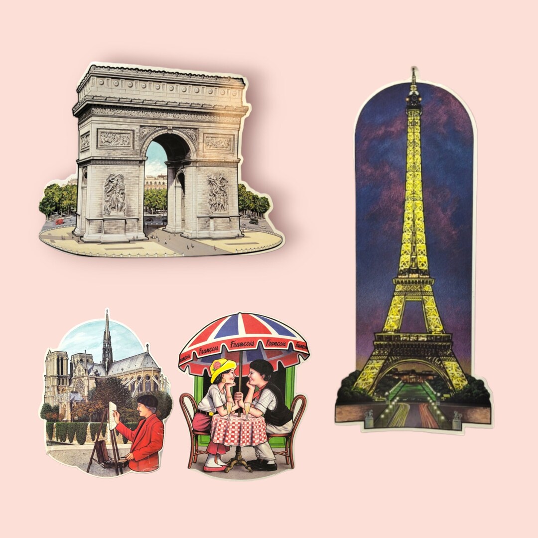 1993 Beistle Company Double Sided Die Cut France Themed - Etsy