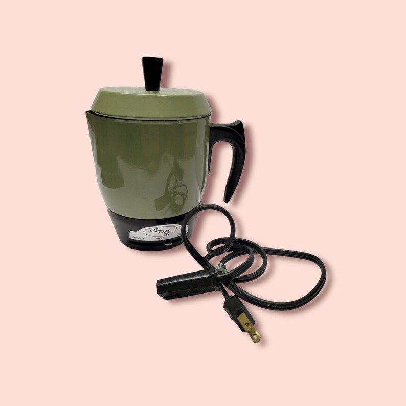 Vintage 1970's ADG Avocado Green Electric Percolator - Etsy