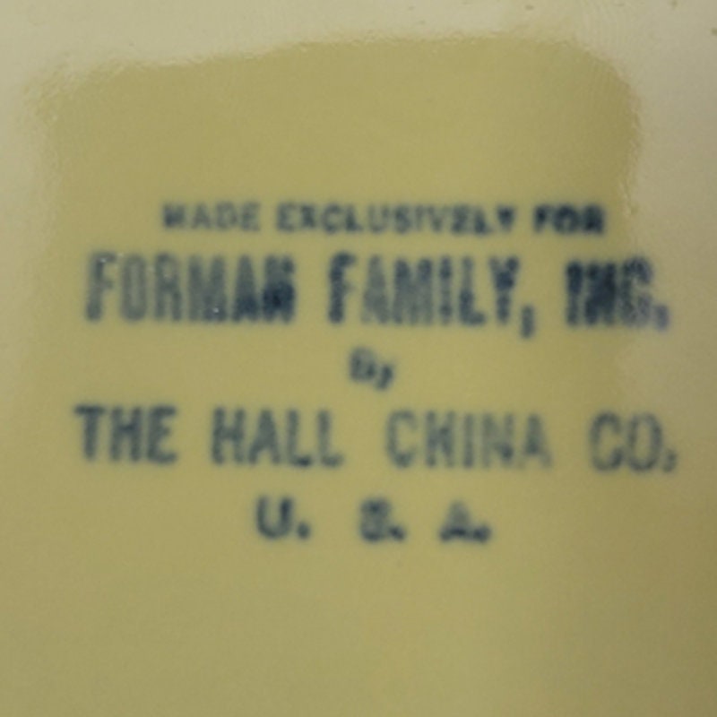 Vintage 1950's Forman Family Hall China Company Yellow - Etsy