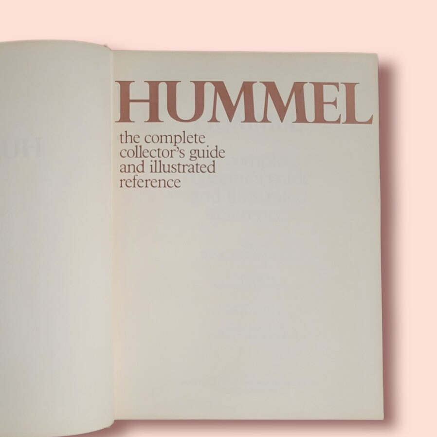 1976 Complete Hummel Collector's Guide & Illustrated Reference Book ...