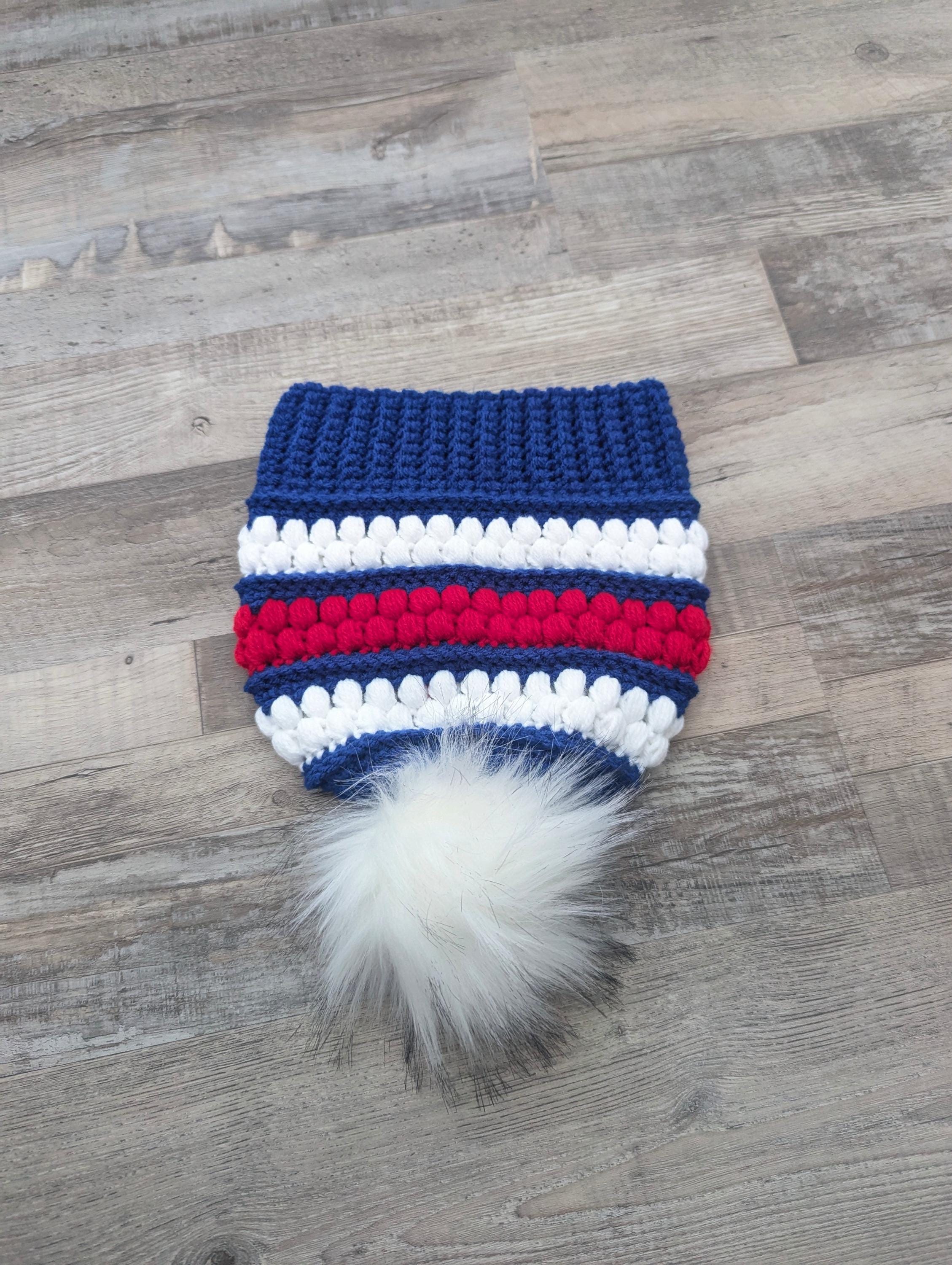 Buffalo Bills Crochet Toque Beanie With Pom Pom | Custom Sizes | NFL - Etsy