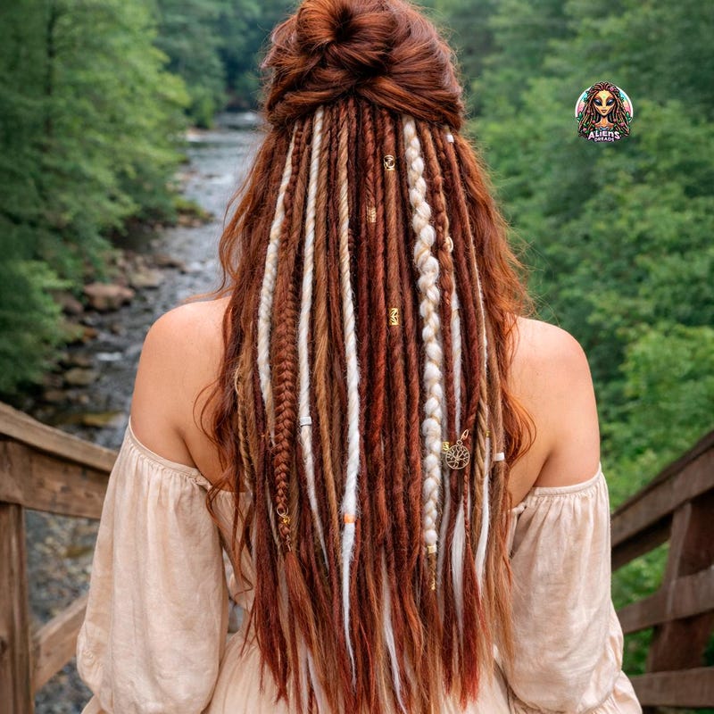 Human Hair Locs Ginger - Etsy