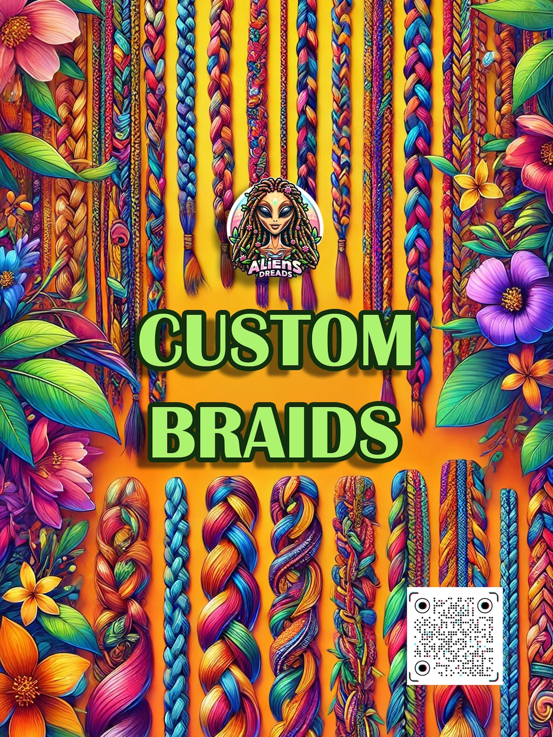 Custom Boho Braid Wraps: Synthetic Viking Dreadlock Extensions - Etsy