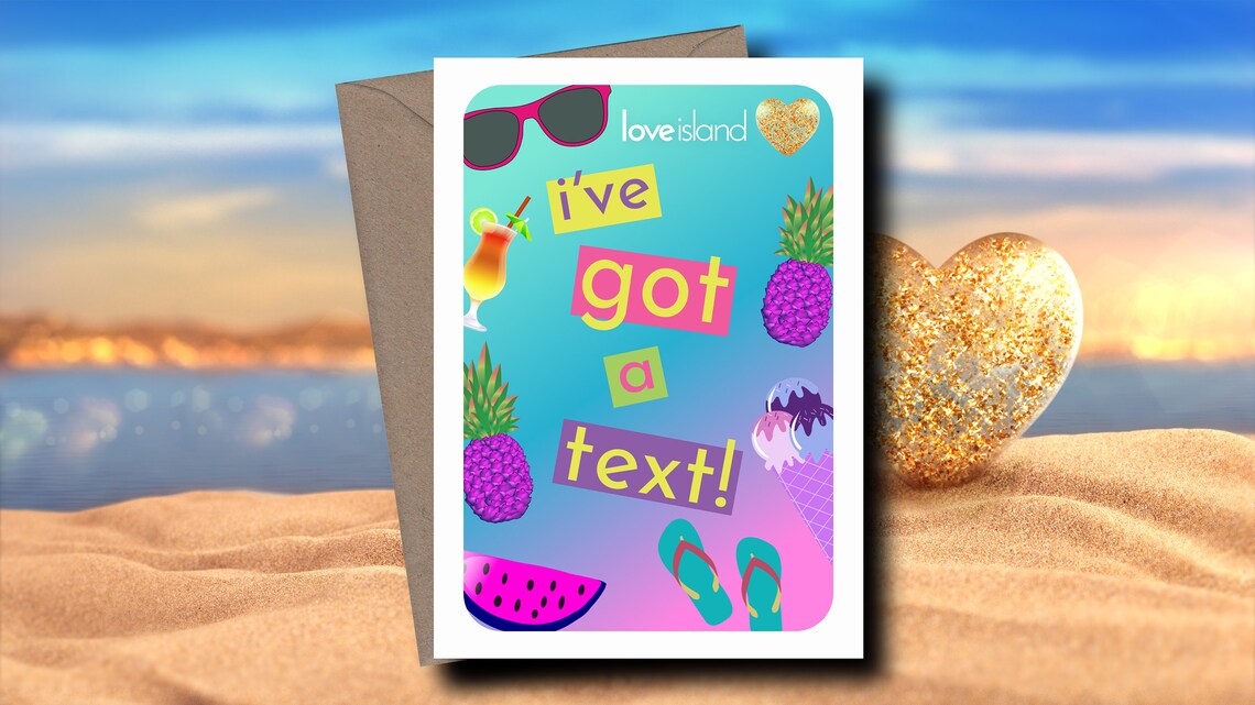 Love Island Birthday Card Love Island Card Birthday Girl | Etsy
