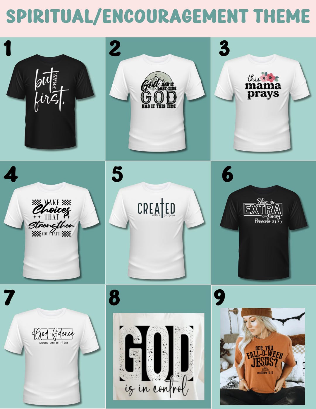 Spiritual and Encouragement Theme Custom T-shirt - Etsy