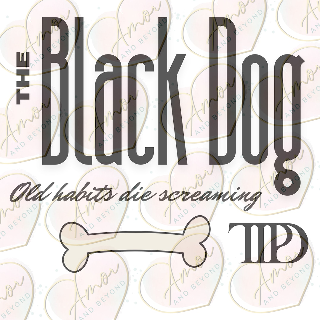 Dog TTPD the Black Dog SVG - Etsy