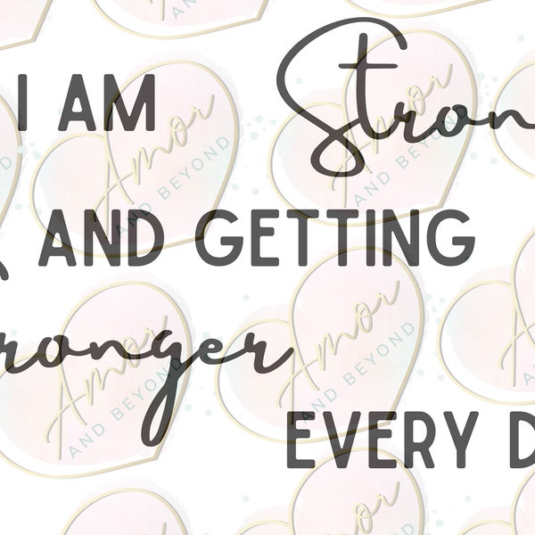 Stronger Every Day - Etsy