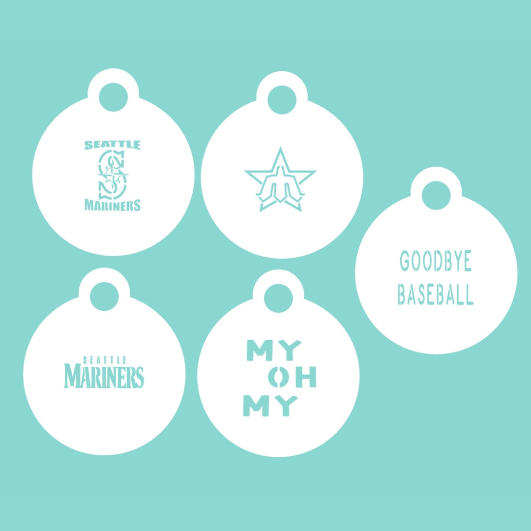 Seattle Mariner Stencils Seattle Stencils Mariners - Etsy