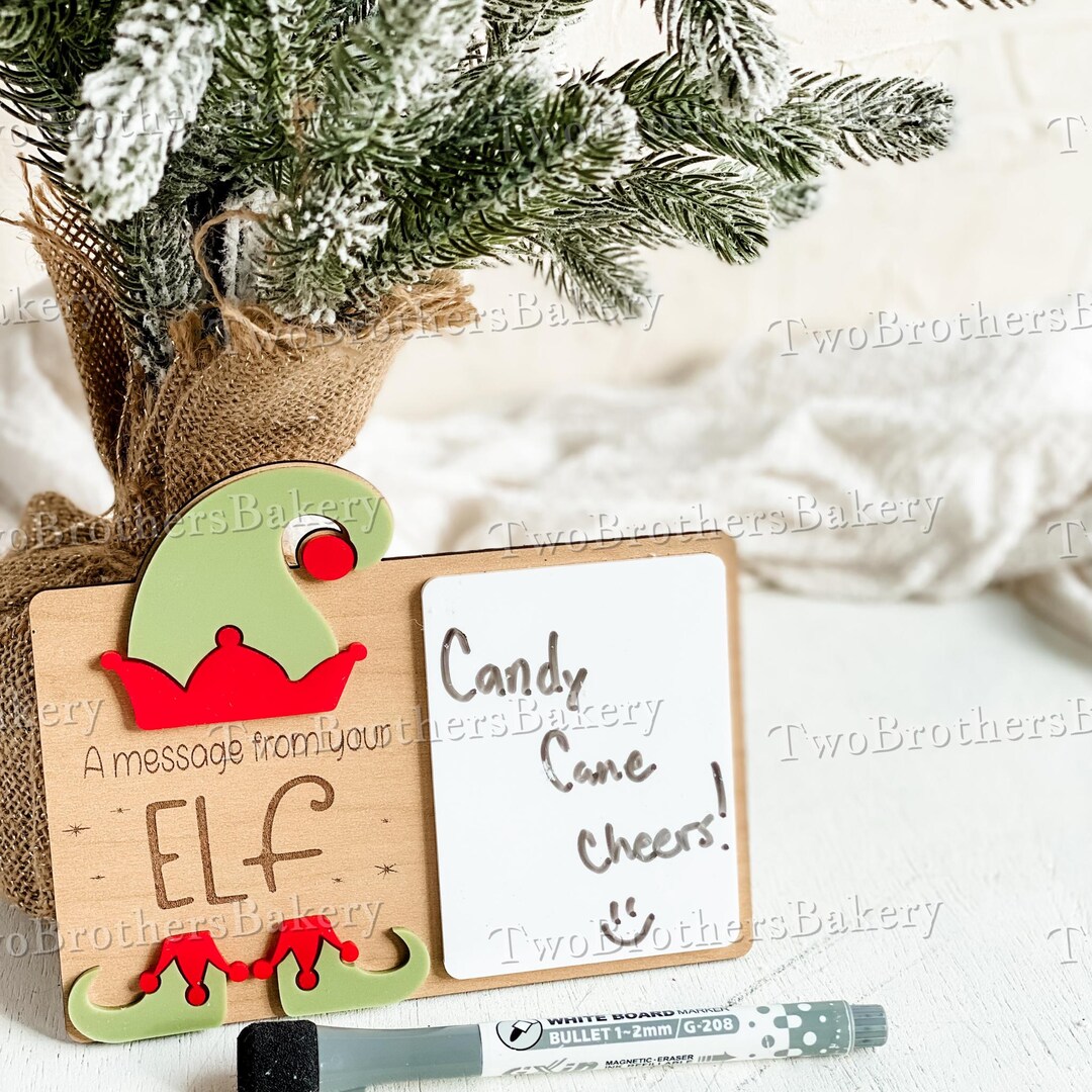 Elf Message Board Reusable Dry Erase Prop for Elf on the Shelf ...