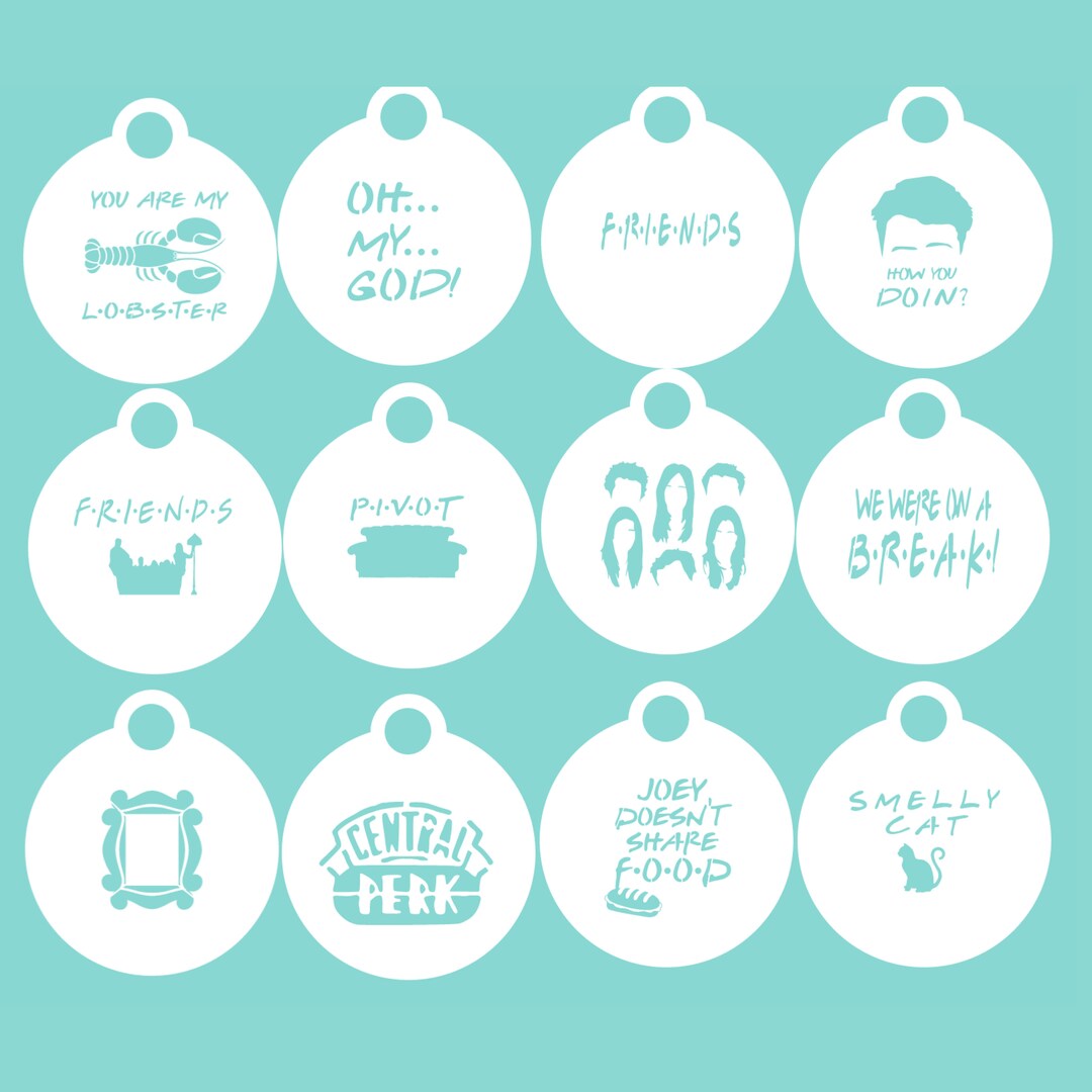 Friends Stencils Macaron Stencils Cookie Stencils Lobster Stencil ...