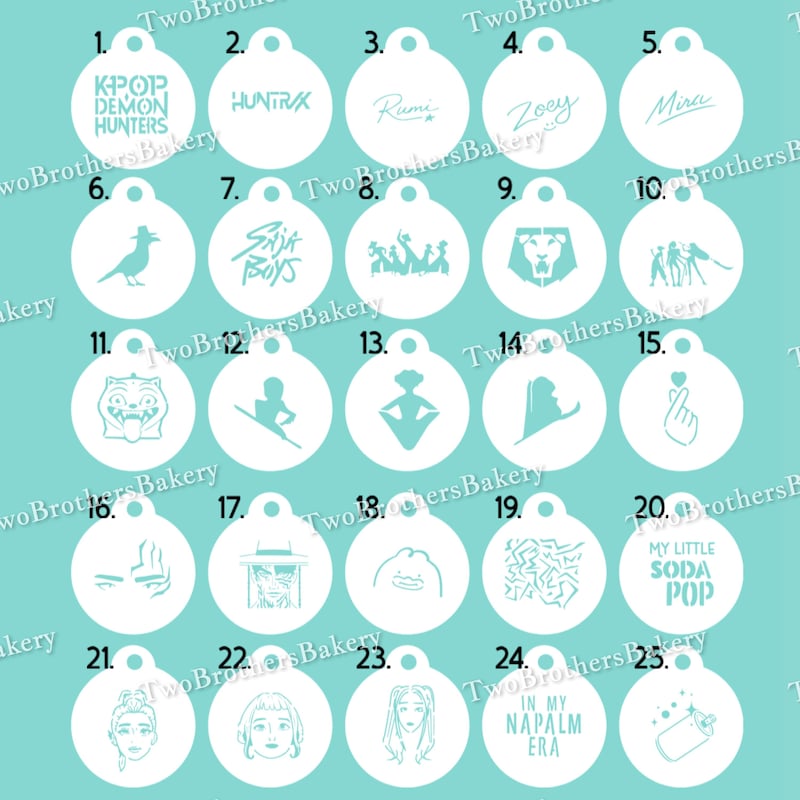 Kpop Demon Hunters Stencils - Etsy