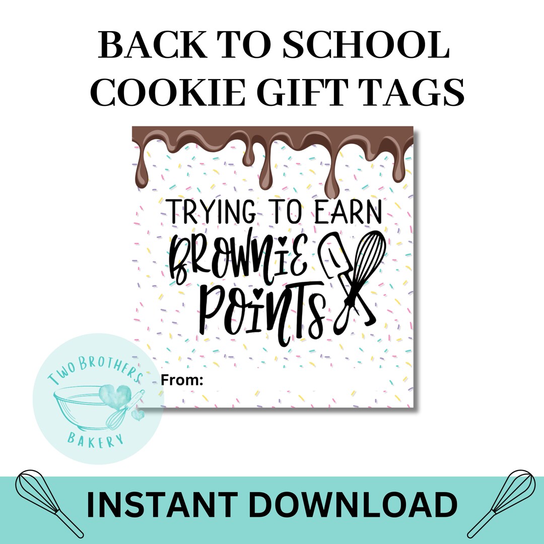 Back to School Gift Tags | Teacher Gift Tags | School Tags | Cookie ...