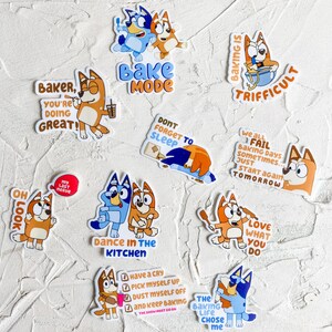 Bluey Stickers Baking Stickers Stickers for Mom Stickers for Bakers ...
