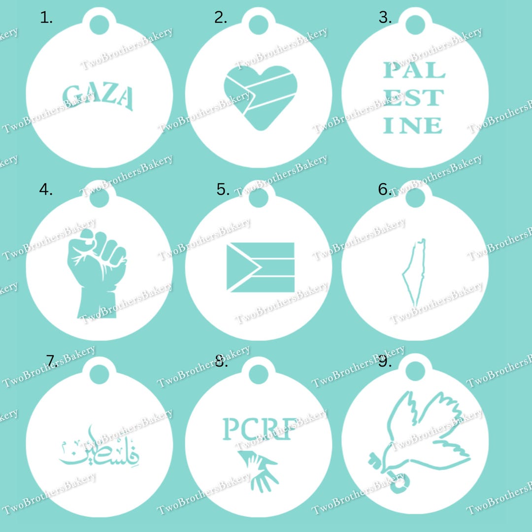 Palestine Stencils | Gaza Stencils | PCRF Stencils | Humanitarian ...