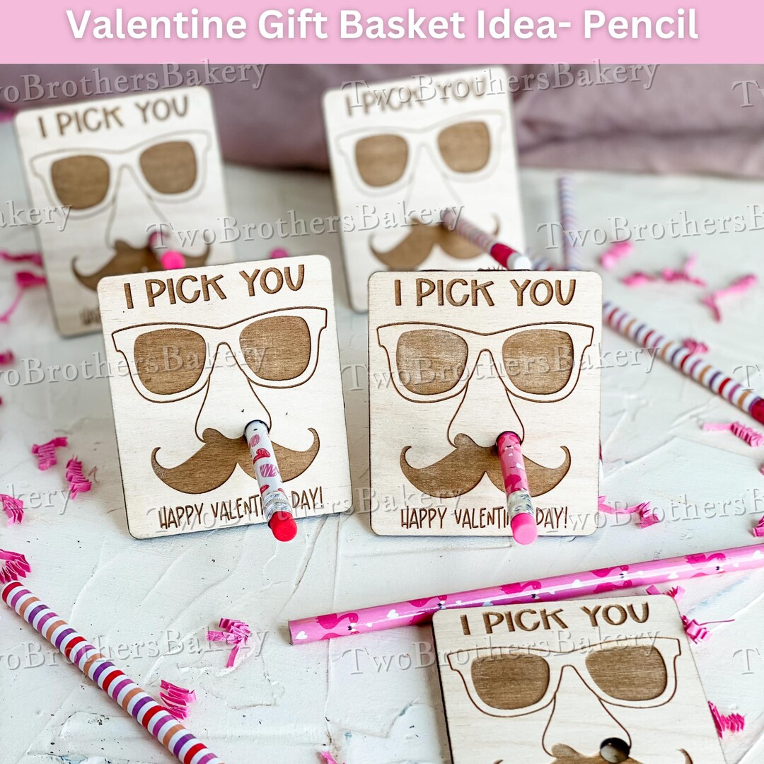 I Pick You Valentine Card, Pencil Holder, Non-candy Classroom ...