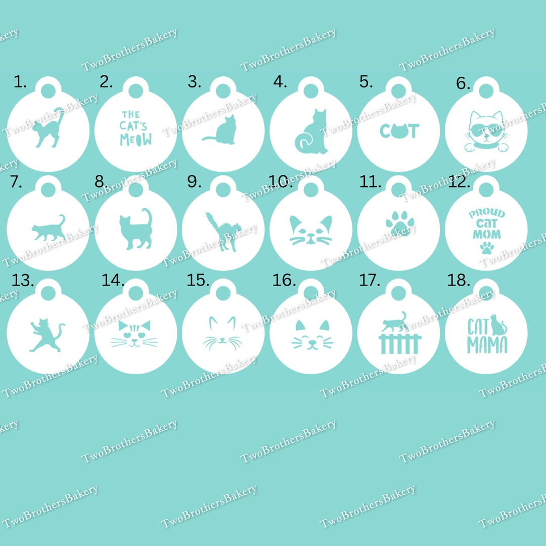 Cat Stencils | Cat Breeds Stencils | Cat Silhouettes | Cat Mom Stencils ...