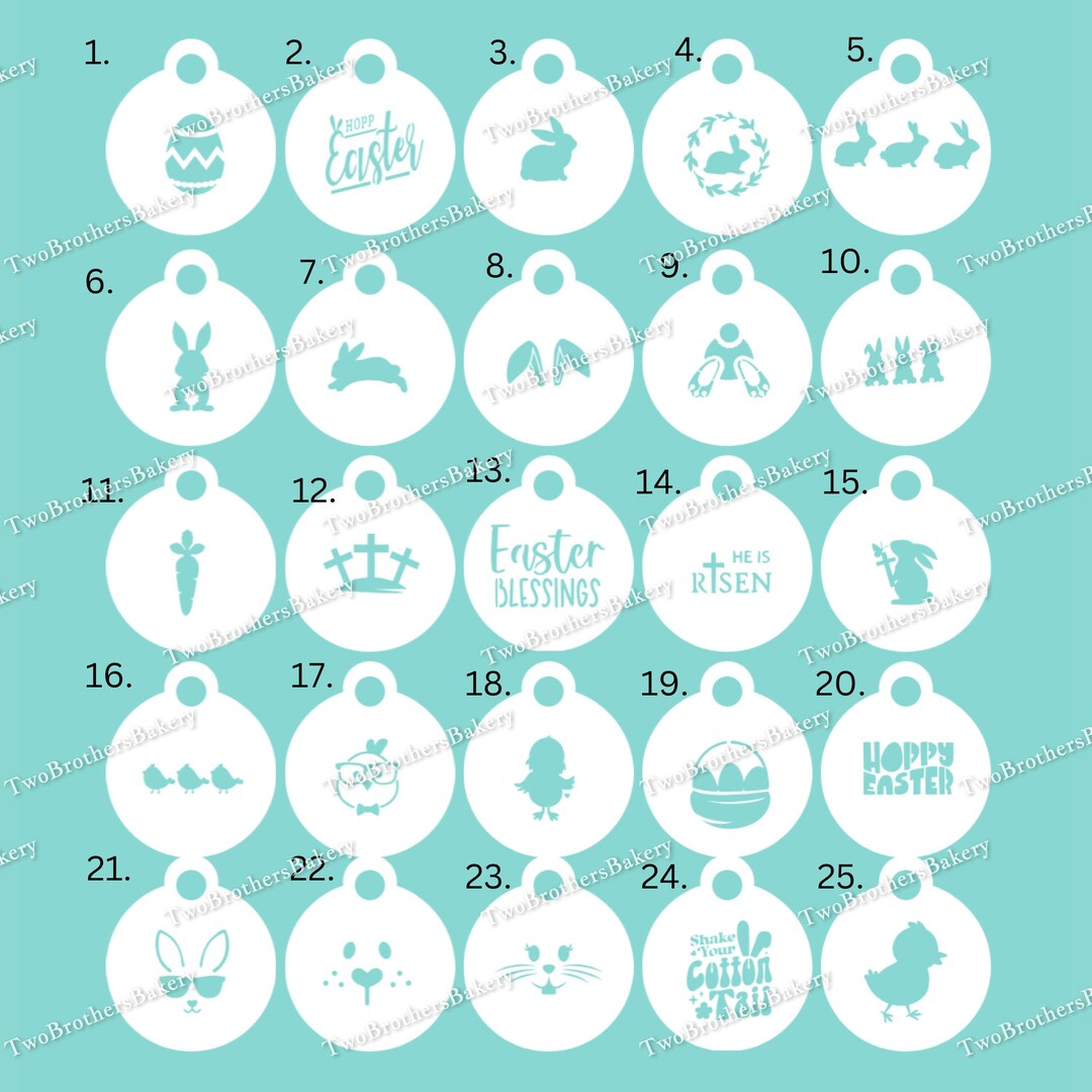 Easter Cookie Stencils | Easter Stencils | He is Risen | Bunny Stencil ...