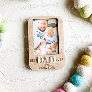 Fathers Day Fridge Magnet Photo Frame, Fathers Day Gift, Gift for Dad ...