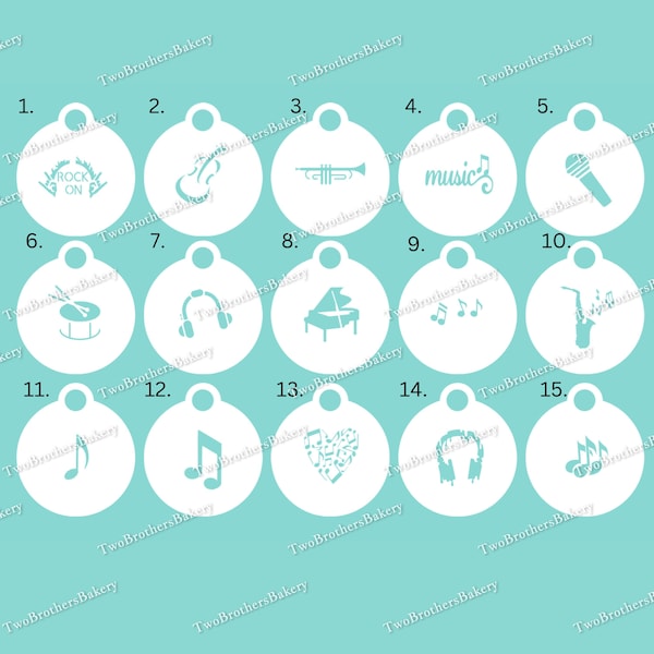 Music Stencils - Etsy