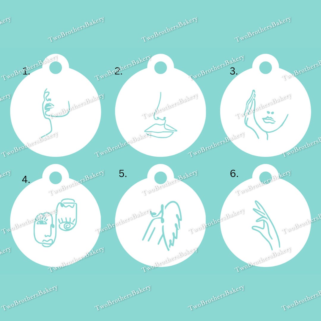 Line Art Stencils | Line Portrait Stencils | Minimalist Art | Hand ...