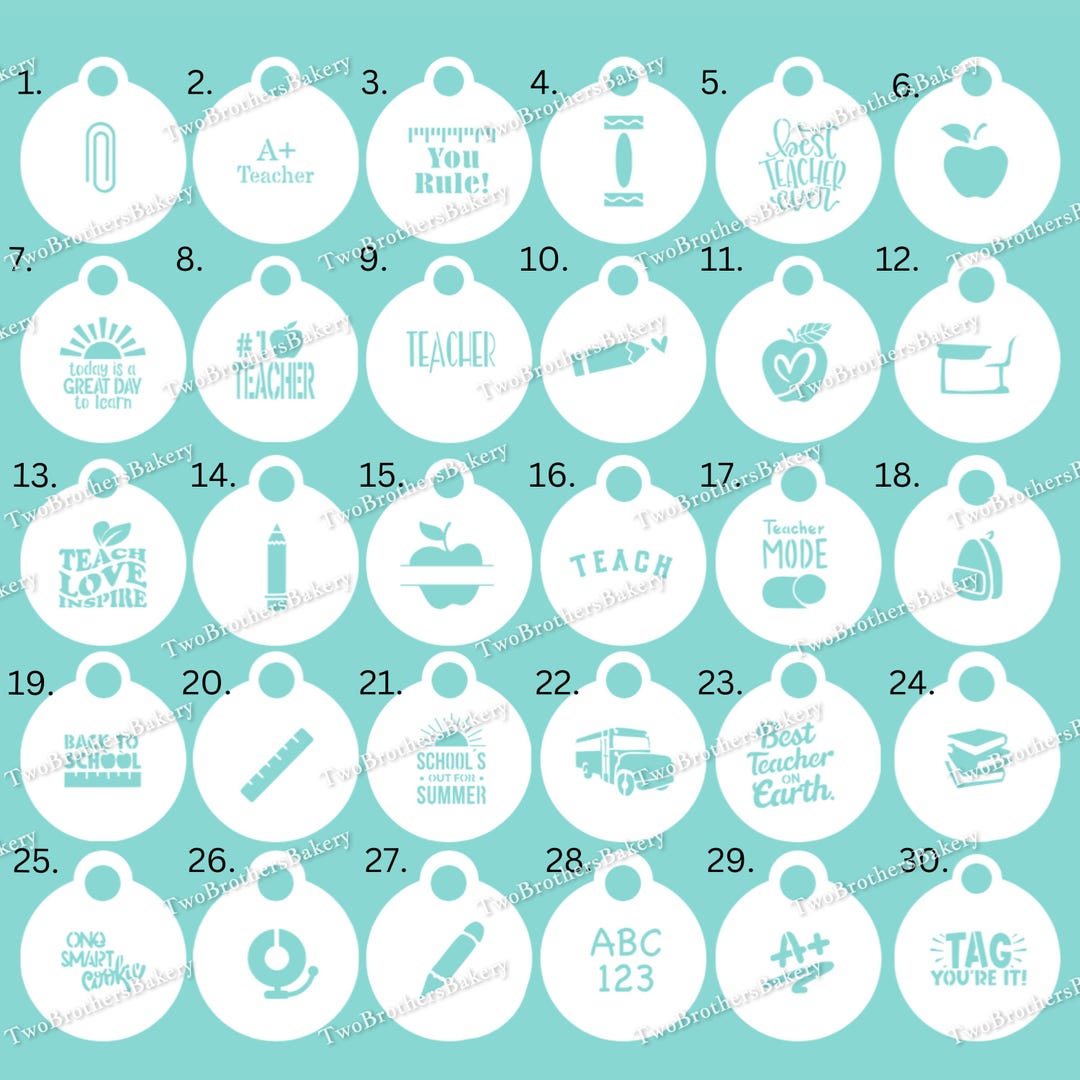 Back to School Stencils School Stencils Teacher Stencils Teacher ...