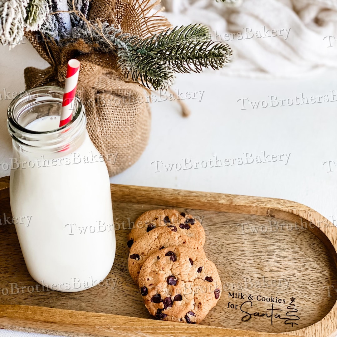 Milk & Cookies, Santas Cookies, Santas Cookie Tray, Christmas Cookie ...