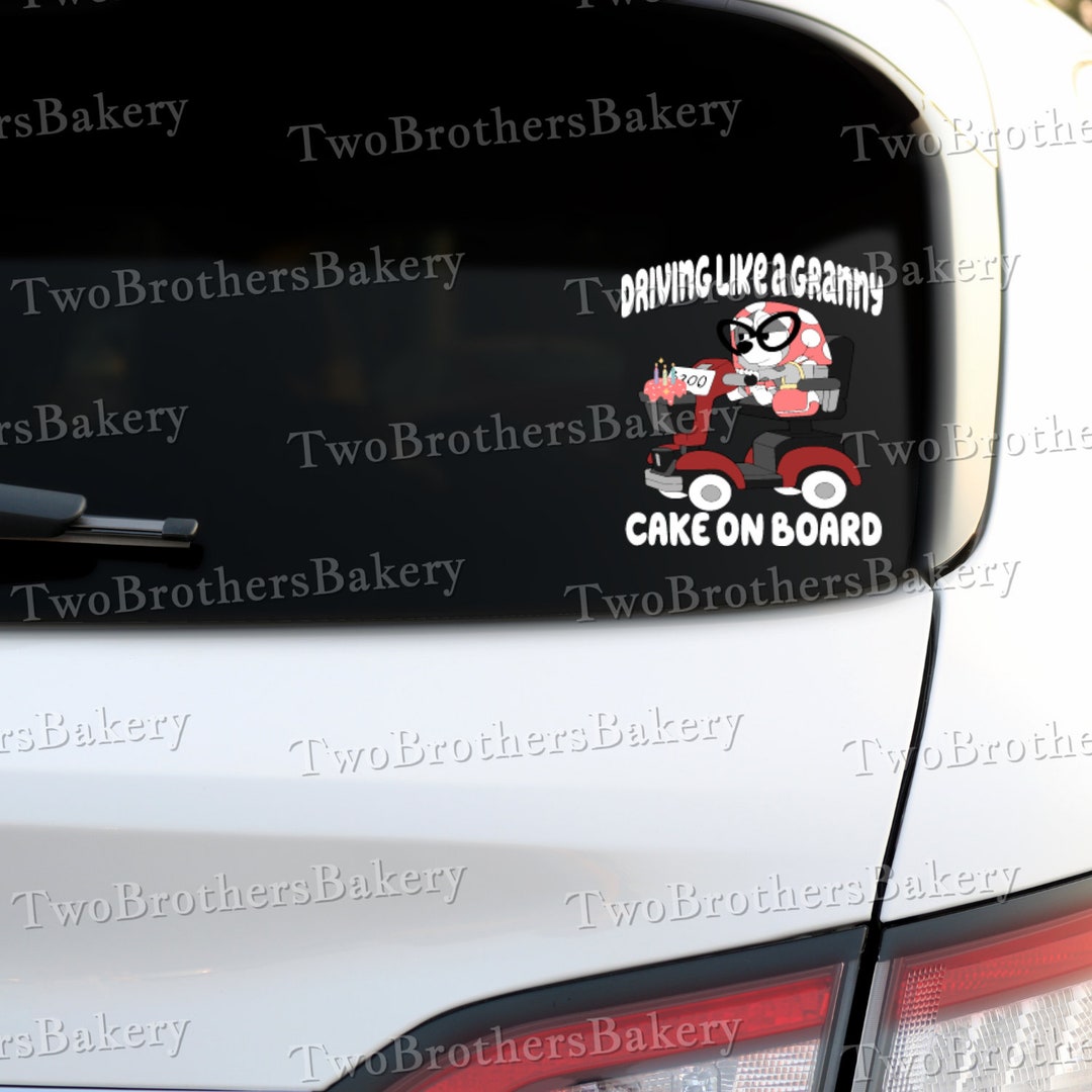 Muffin Car Decal Grouchy Granny Granny Decal Muffin Sticker Muffin ...