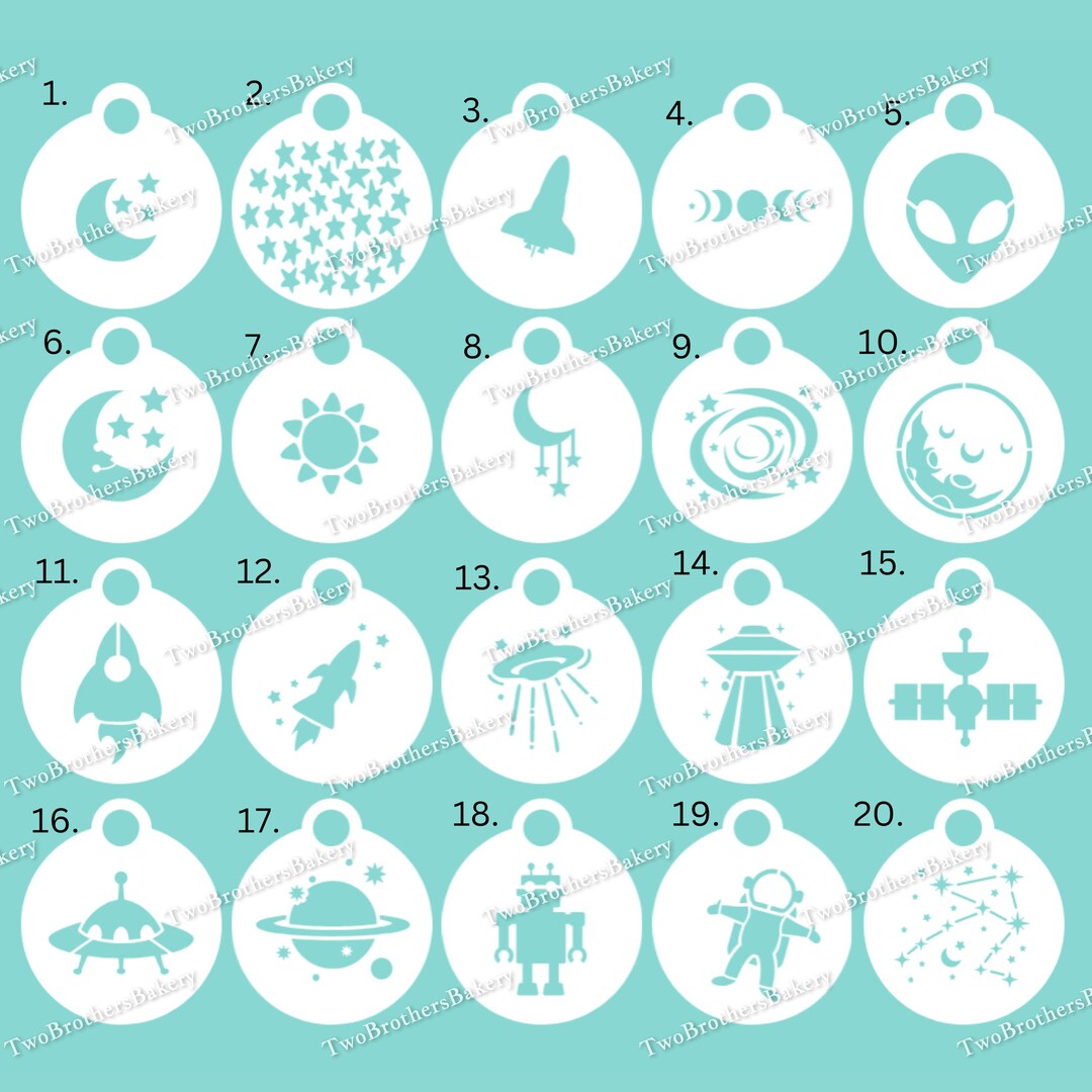 Space Stencils | Rocket Ship Stencil | Spaceship Stencil | Astronaut ...