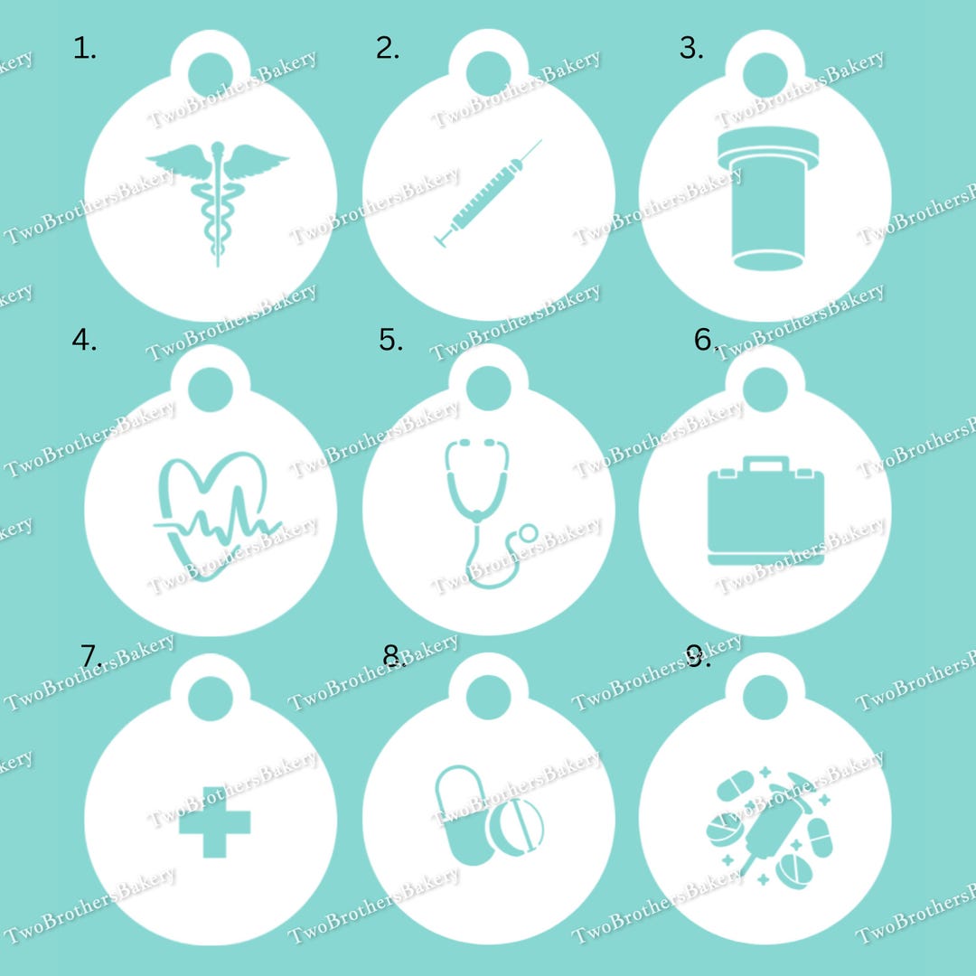 Medical Stencils | Stethoscope Stencil | Medical Insignia Stencil ...