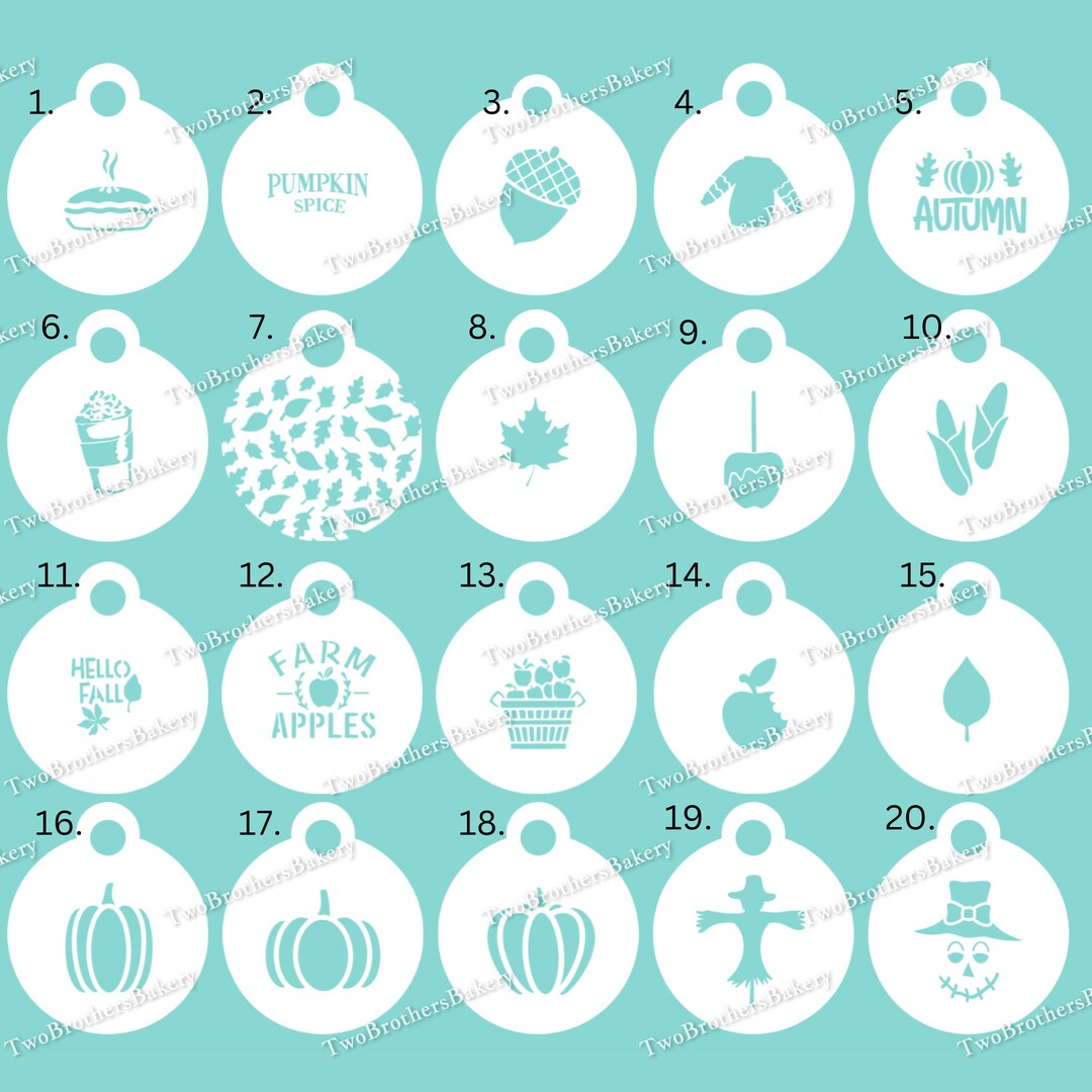 Autumn Theme Stencils | Leaf Stencils | Apple Stencils | Scarecrow ...