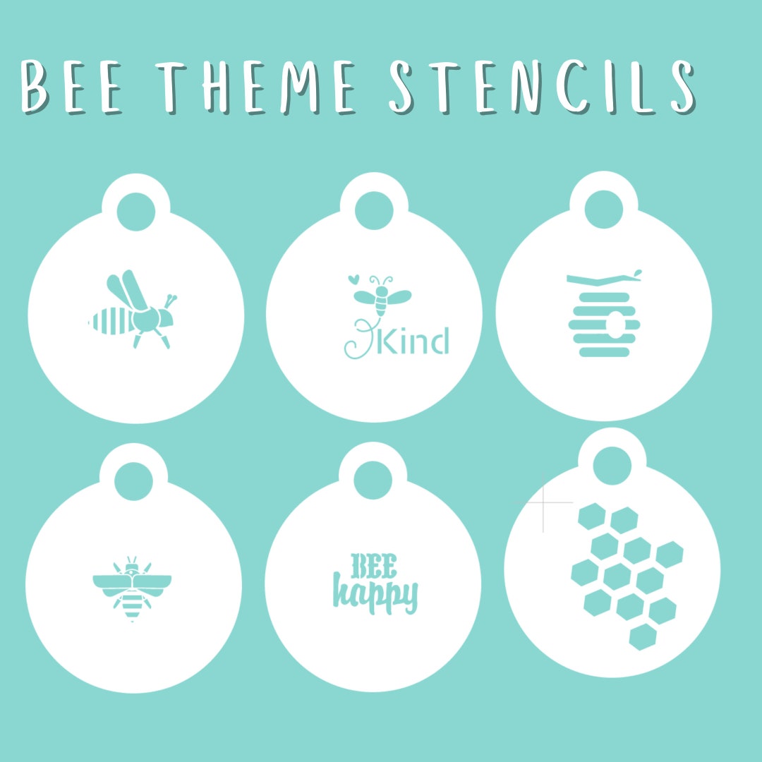 Bee Stencils Beehive Stencil Be Kind Stencil Cookie Stencils Birthday ...