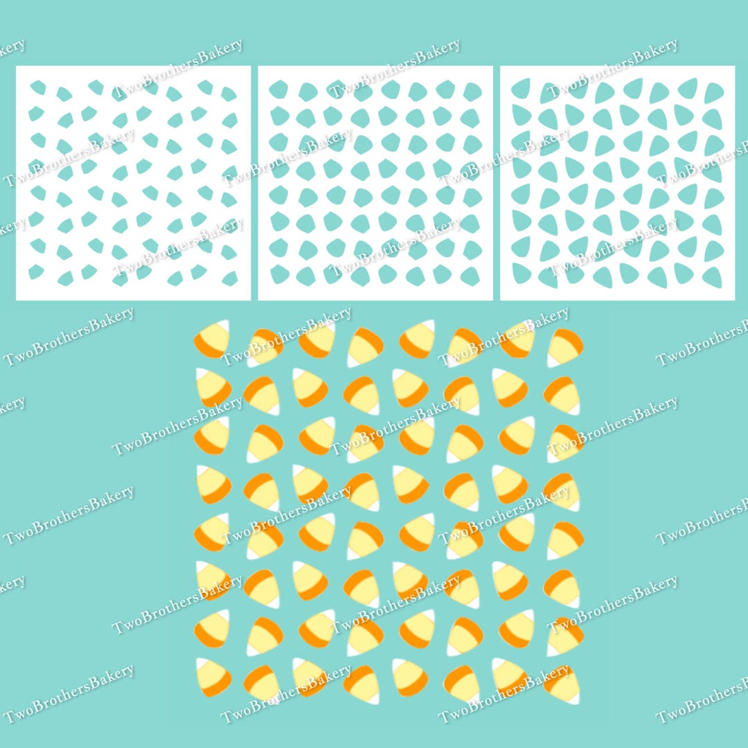 Candy Corn Stencils | Layered Stencil | Halloween Stencils | Candy Corn ...