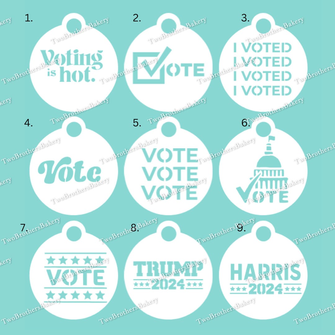 Voting Stencils | Voting Cookie Stencils | Kamala Harris Stencil ...