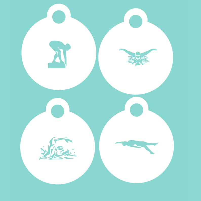 Swim Stencils Swimming Stencils Backstroke Stencil - Etsy