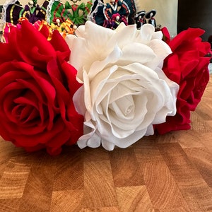 Folklorico Dance Flower Braid Bun Headpiece, Tocado, Trenza Veracruz ...