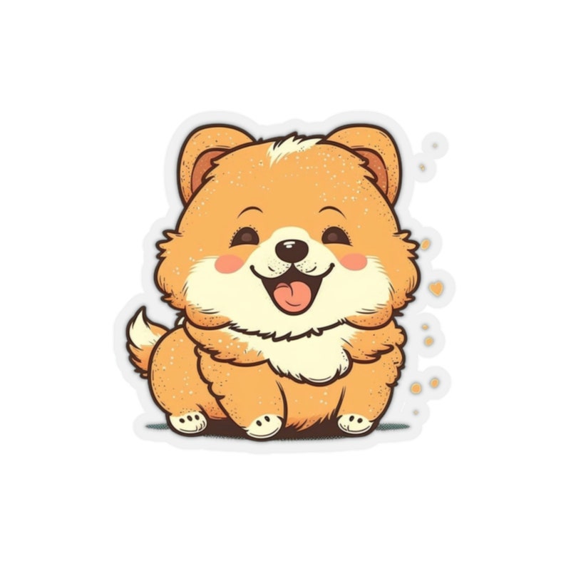 Cute Chubby Kawaii Cartoon Chibi Style Corgi Dog Puppy Happy Smiling ...