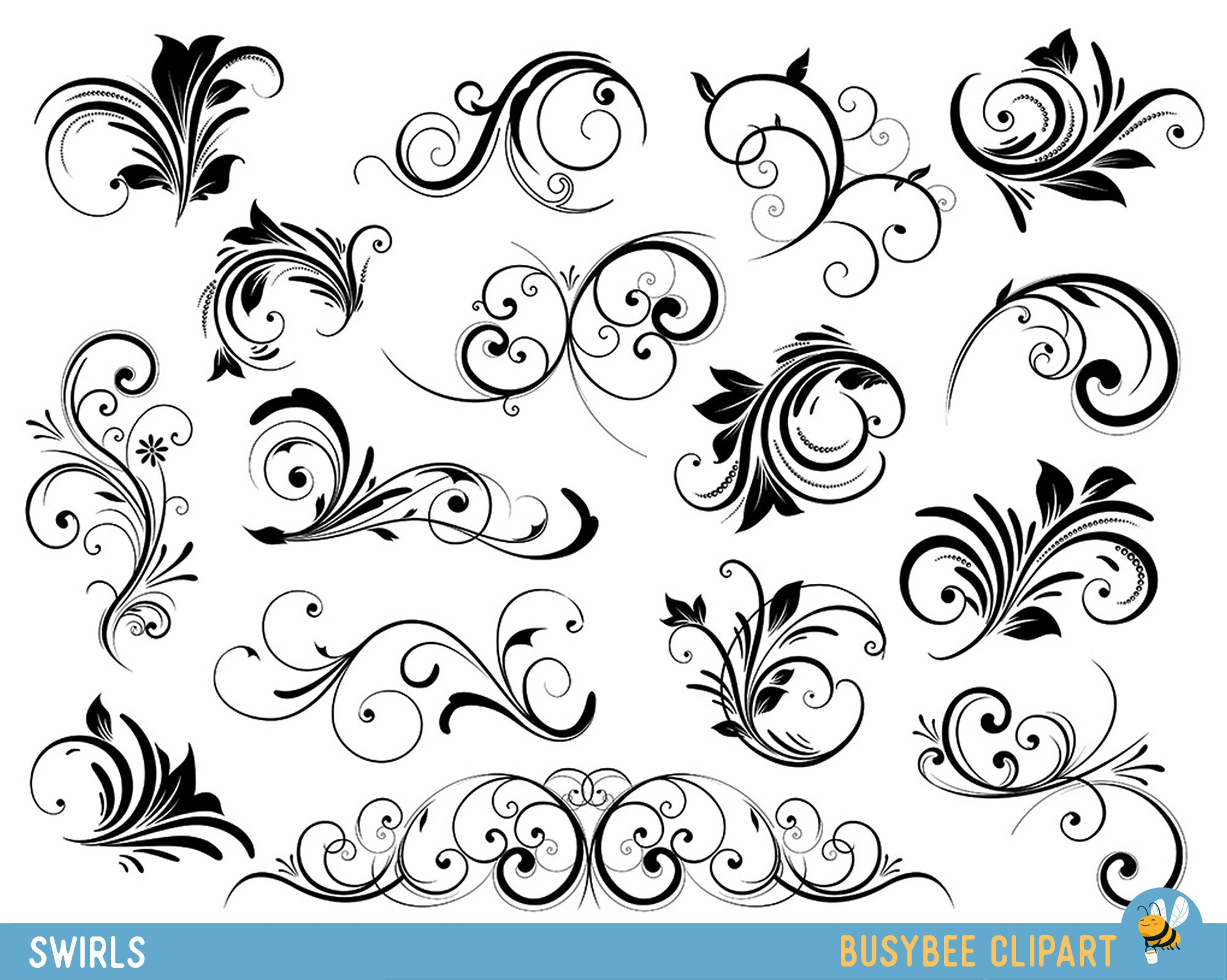 Swirl Design Clip Art Free