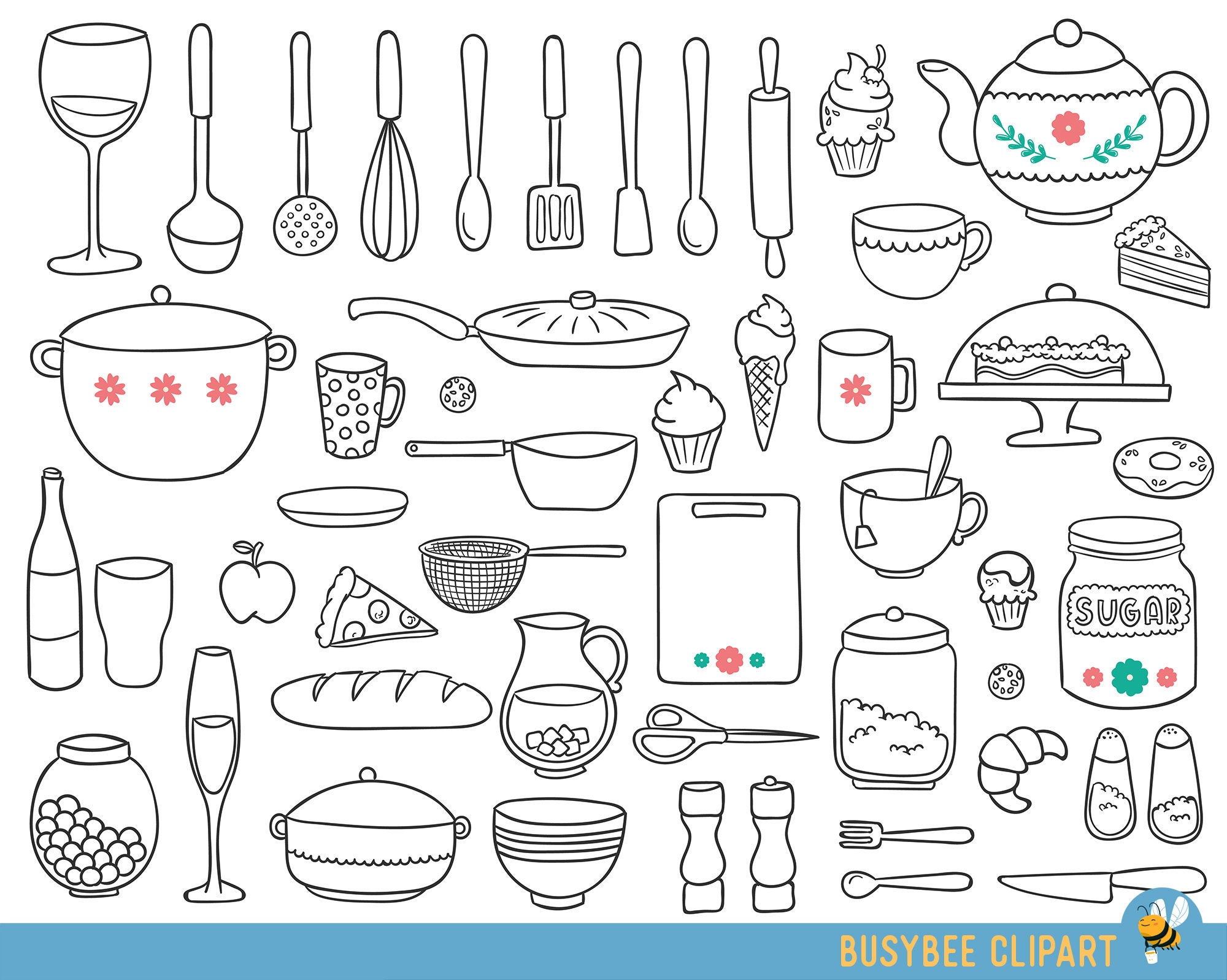 Kitchen Clipart Baking Clipart Kitchen Utensils Clipart Baking Utensils ...