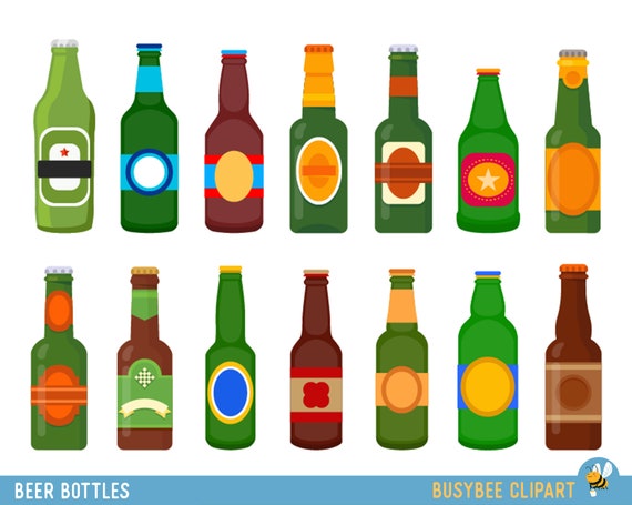 Beer Bottle Clip Art Beer Clipart Beer Vector Digital Clip Art - Etsy