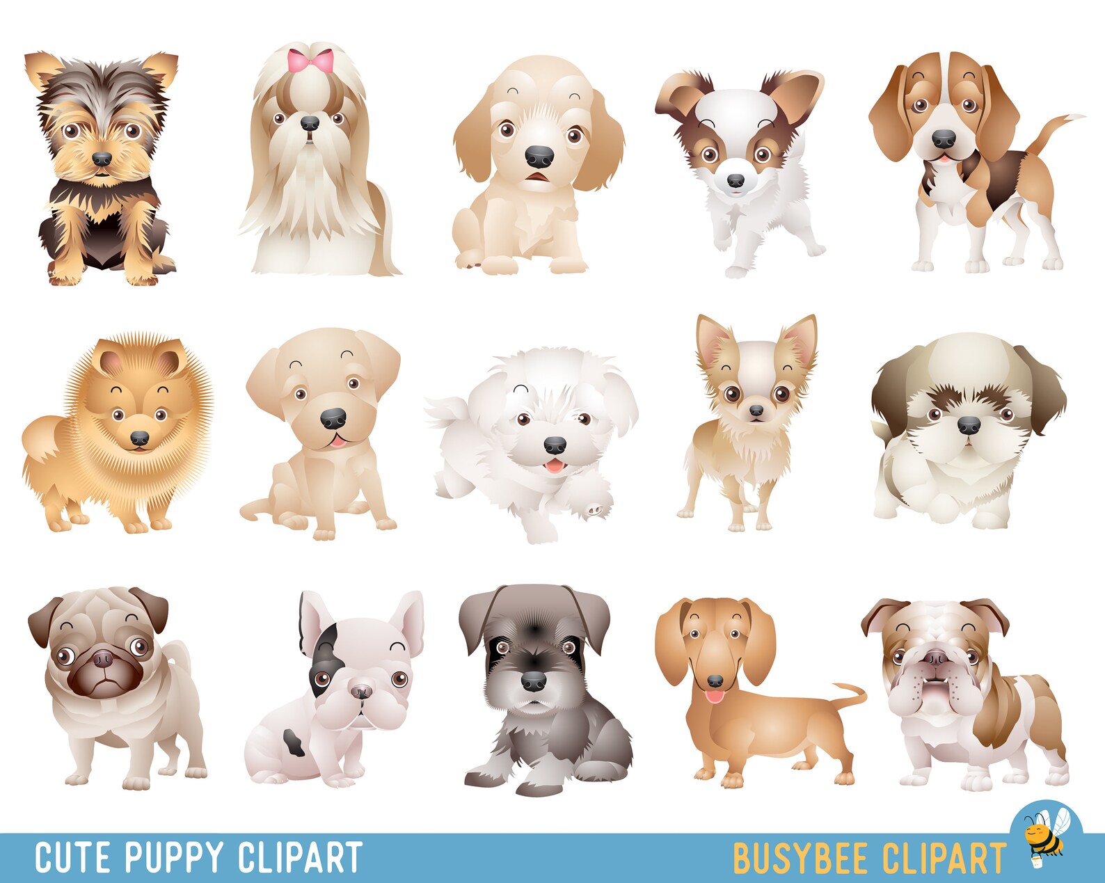 Dog Clipart Puppy Clipart Cute Dogs Clip Art Puppy Clipart Dog ...