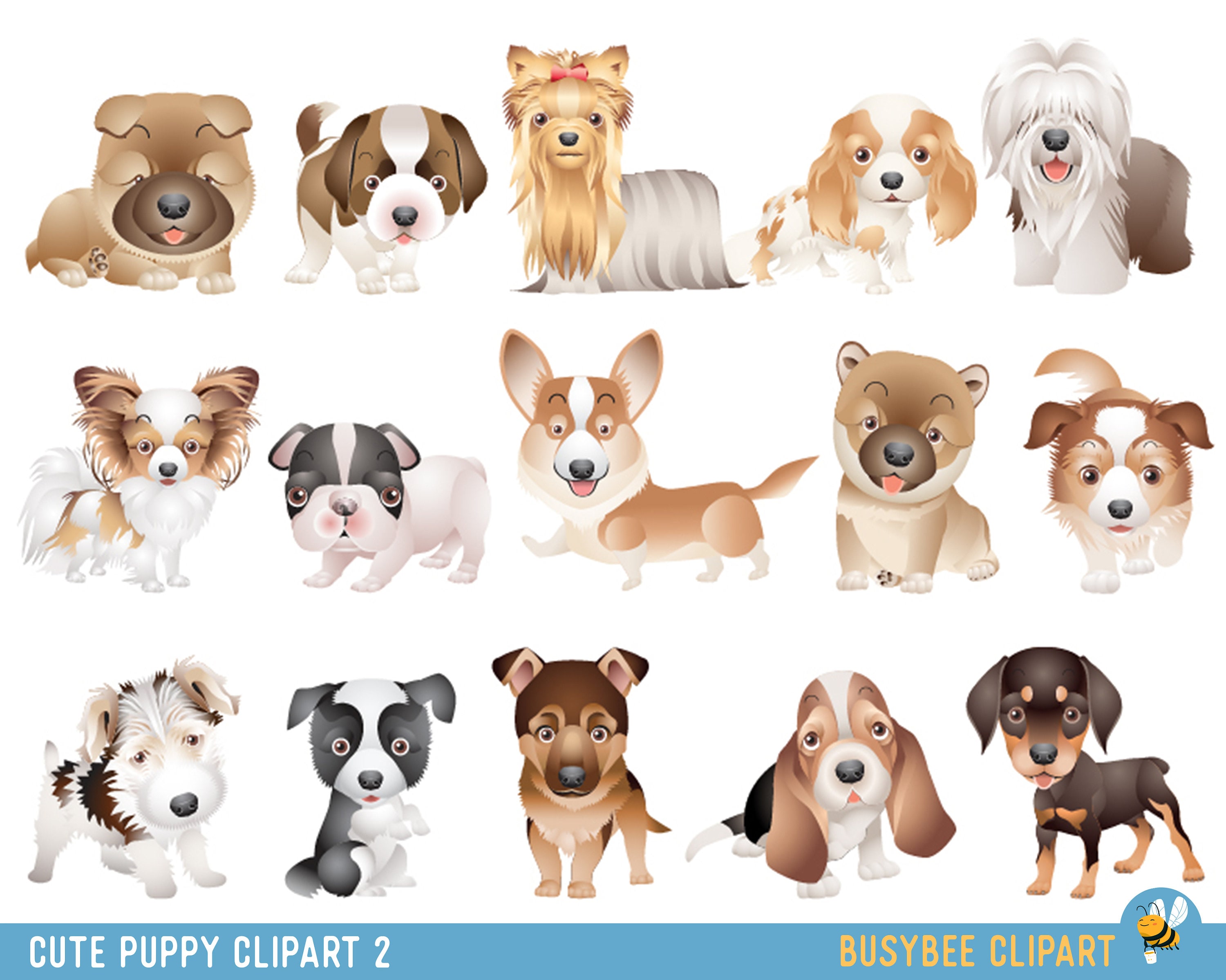 Dog Clipart Puppy Clipart Cute Dogs Clip Art Puppy Clipart Dog ...