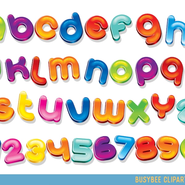 Digital Alphabet - Etsy