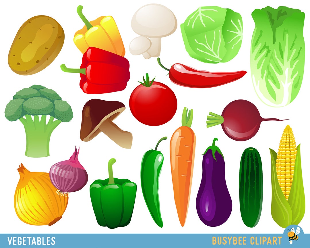 Vegetables Clipart Digital Vegetables Clip Art Vegetable Digital ...